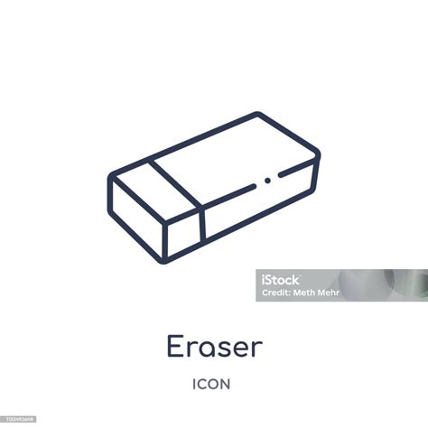 Lineair Gumpictogram Uit De Collectie Onderwijs Overzicht Dunne Lijn