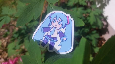 Chibi Fumo Hatsune Miku Sticker Rainbow Or Trans Flag Variant Etsy