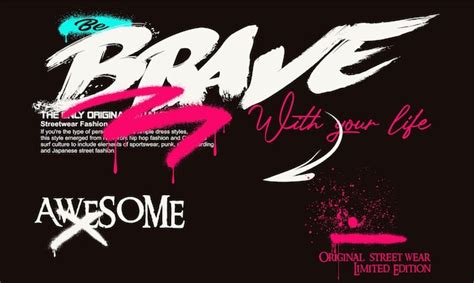 Impressão De Slogan De Grafite Com Gráficos De Camiseta De Spray Neon