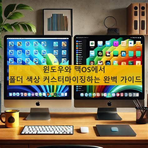 윈도우와 맥os에서 폴더 색상 커스터마이징하는 완벽 가이드