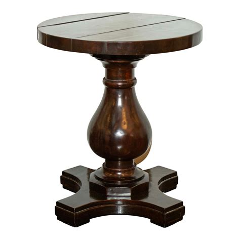 Bernhardt Round Glass Top Dining Table On Fluted Base With 4 Ellipse