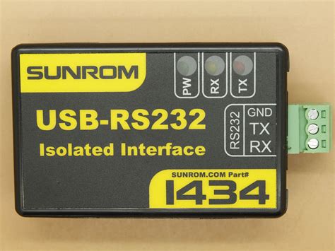 Usb Rs232 Isolated Converter Industrial Grade [1434] Sunrom Electronics