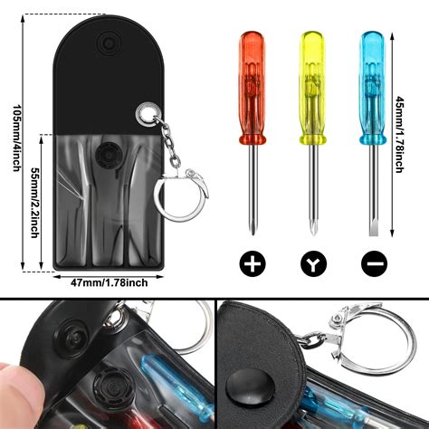 Mini Screwdriver Keychain Set Mini Flashlight Keychain Set Bulk Led