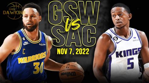 Golden State Warriors Vs Sacramento Kings Full Game Highlights Nov 7