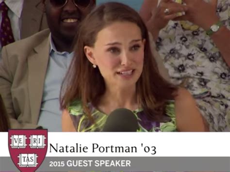 Natalie Portman Harvard Commencement Speech 2015 Business Insider