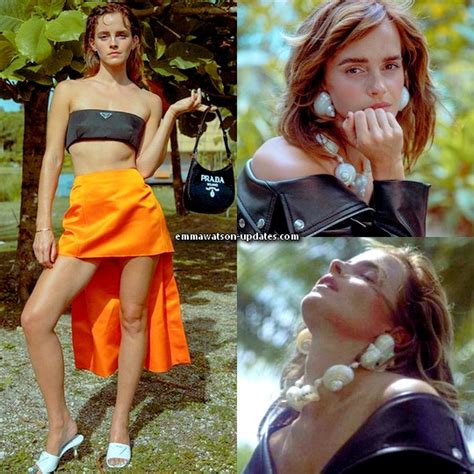 Emma Watson Updates On Twitter Emma Watson Shares New Photos For Prada