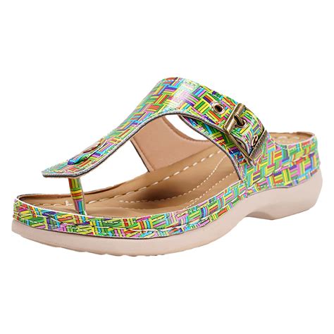 Luogenli Female Summer Platform Sandals Women Heel Cork Pinch Toe