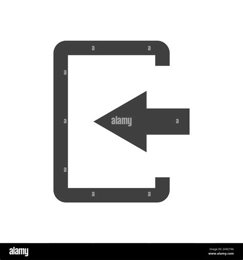 The Exit Icon Logout And Output Outlet Out Symbol Flat Vector
