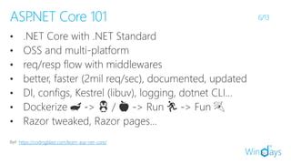 Bootstrapping ASP.NET Core 2.1 identity | PPTX