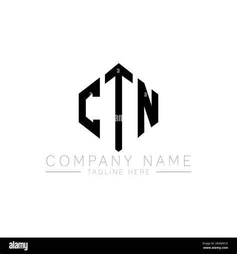 Ctn Letter Logo Design With Polygon Shape Ctn Polygon And Cube Shape Logo Design Ctn Hexagon