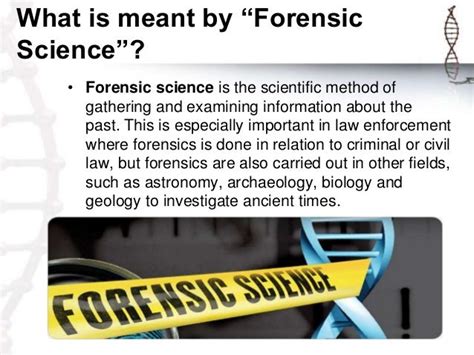 Introduction To Forensic Science