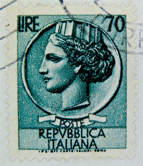Stamp Italy Turrita Italian Timbre Italie 70 Poste Repvbbl Flickr