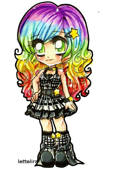 Rainbow Anime Chibi