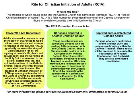 Blessed Sacrament Church › Rcia