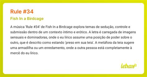 Significado Da Música Rule 34 Fish In A Birdcage Letrasmusbr