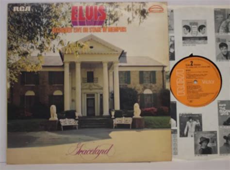 Lp Elvis Presley Recorded Live On Stage In Memphis Graceland Near