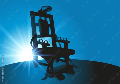 Vecteur Stock Une Chaise électrique Pour Lapplication De La Peine De