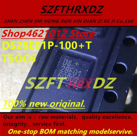 SZFTHRXDZ 100% new original (10PCS) DS28E01P 100+T DS28E01P 100 ...