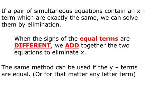 Simultaneous Equations Ppt Download