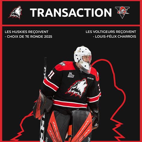 Louis FÉlix Charrois Retourne Dans Sa Ville Natale Huskies De Rouyn