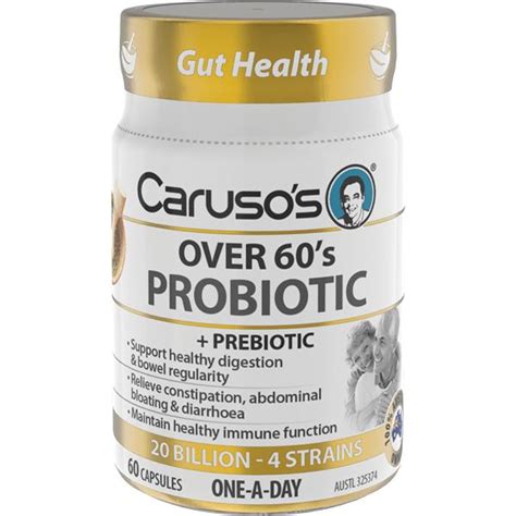 Carusos Natural Health Probiotic Over 60 Years 60 Capsules