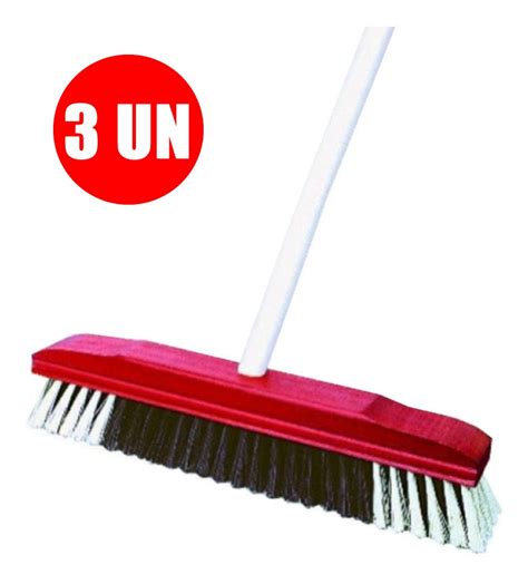 Vassoura Cabo Plastificado De Pelo Sintetico cm C Un Frete grátis