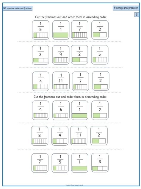 recognise find and write fractions of a discrete set of objects unit