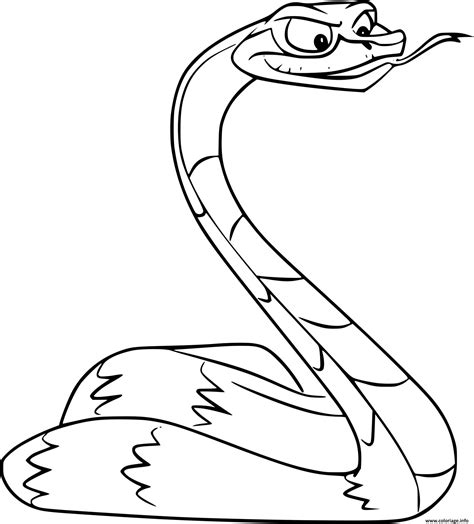 Coloriage Snake From La Garde Du Roi Lion JeColorie