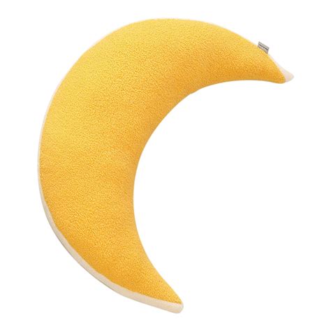 Roamhome Throw Pillows For Sofa Couch Moon Shape Polyester Throw Pillows Decorative Throw