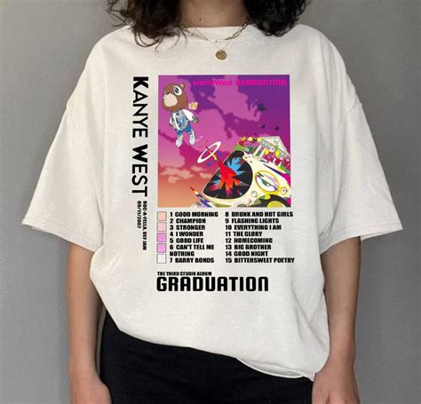 Kanye West Graduation T Shirt Graduation Cotton Unisex Etsy