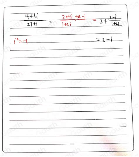 Solved Write 43i12i In The Form Abi 43i12i 2 Algebra