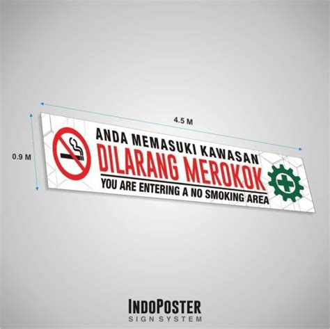 Jual Spanduk Banner K3 Safety Anda Memasuki Kawasan Area Dilarang Merokok Di Seller Aghanim