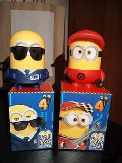 Authentic McDonald Mcd MacDonald Happy Meal Toy Minion Pit Crew Ralph