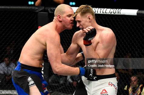 Alexander Volkov Of Russia Punches Stefan Struve Of The Netherlands