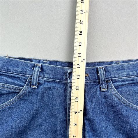 Wrangler Wrangler Jean Shorts Mens 34 Blue Denim Relaxed Stone Wash