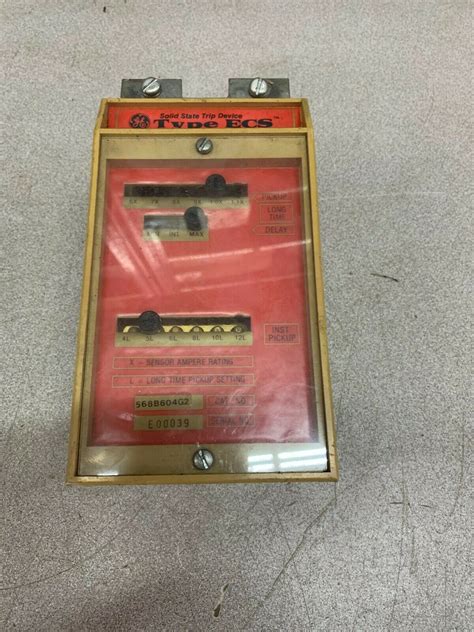 Used General Electric Type Ecs Solid State Trip Device 568b604g2