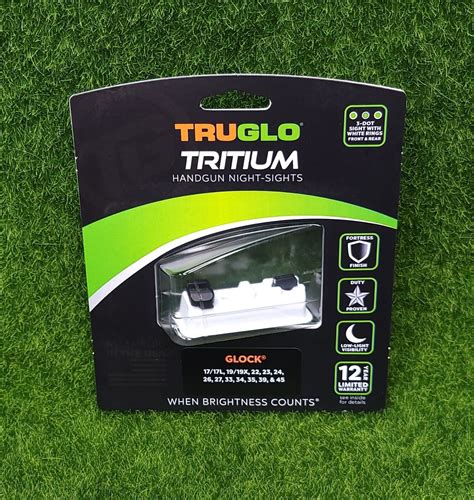 Truglo Tritium Handgun Night Sights For Glock 17 19 22 24 26 27 Green