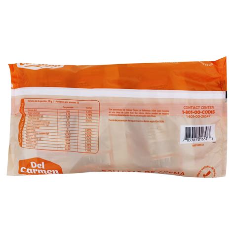 Comprar Galleta Del Carmen Avena Mantequilla De Mani 264 G Walmart
