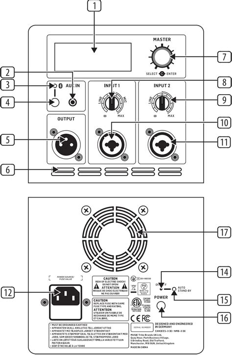 Behringer Dr115dsp Active 1 000 Watt 15 12 10 Pa Speaker System User Guide