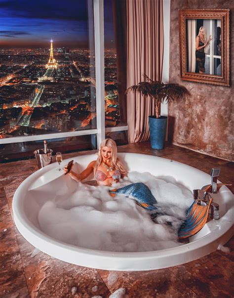 Download Mermaid Woman In Bath Tub Wallpaper