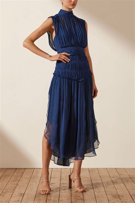 Shona Joy Safira Sleeveless Open Back Midi Dress Brand Shona Joy