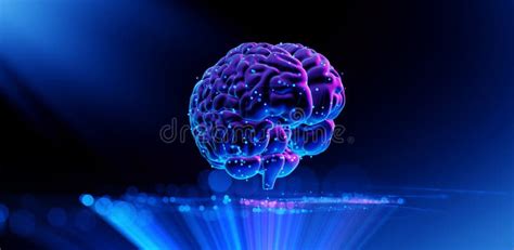 Human Brain Futuristic Concept Of Intelligence Science And Mind