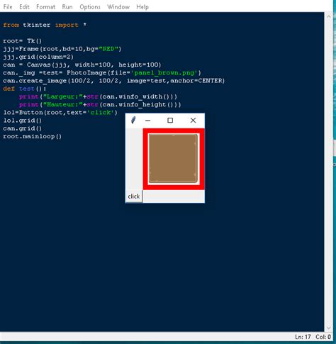 Résolu Probleme Centrer Une Image Sur Tkinter Par Ptitgeek Page 1 Openclassrooms