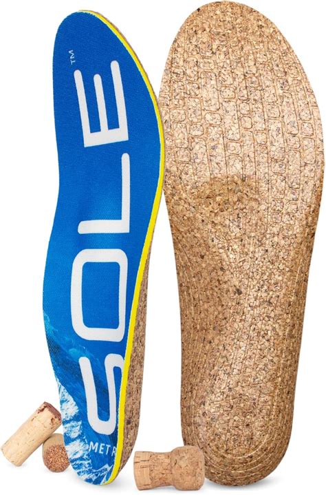 Sole Performance Thick Cork Footbed With Met Pad Mens Size 3womens