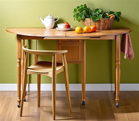 The Convenience Of Drop Leaf Tables In Small Kitchen Design