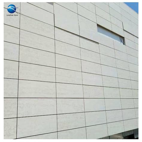 Exterior Limestone Wall Cladding Beige Granite Facade Longtops