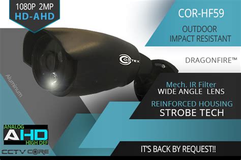 1080p Hybrid Outdoor Bullet Ahd Security Camera With Dragonfire Ir
