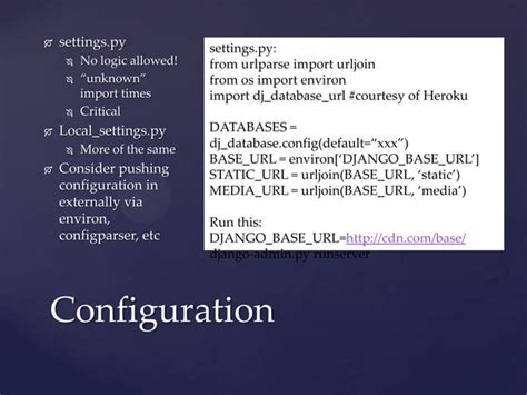 Django Deployment Best Practices Ppt