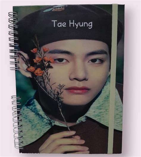 Caderno Personalizado A5 Bts Tae Hyung Elo7 Produtos Especiais