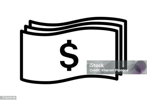 Illustration Vectorielle De Licône De Dollar Sur Fond Blanc Vecteurs